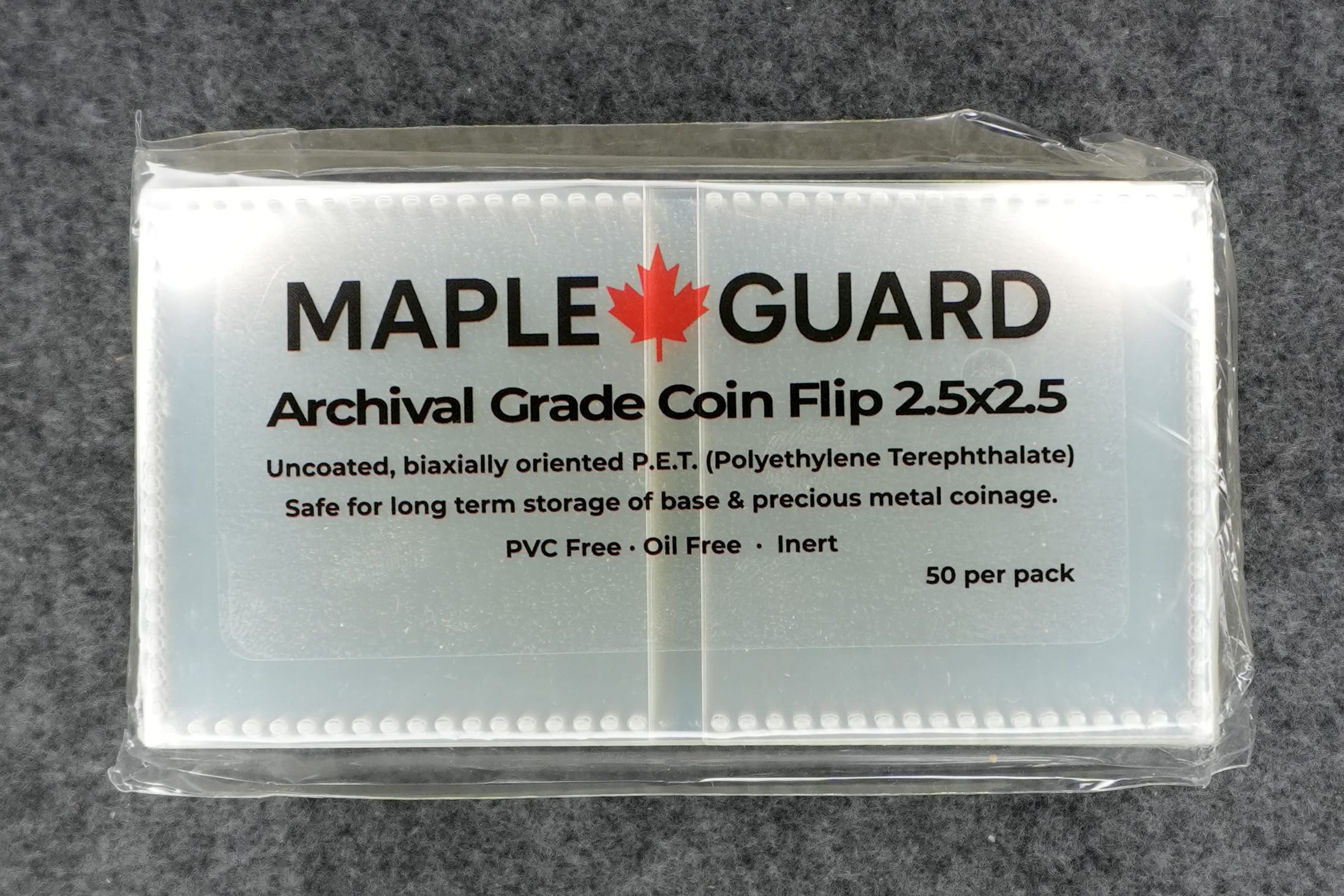SC Ancients - Maple Guard – Archival Coin Flips – 2.5×2.5 (50 Pack)