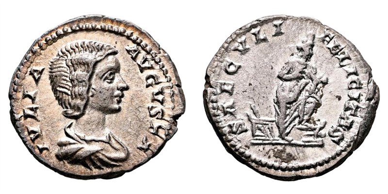SC Ancients - Julia Domna AR Denarius – SAECVLI FELICITAS